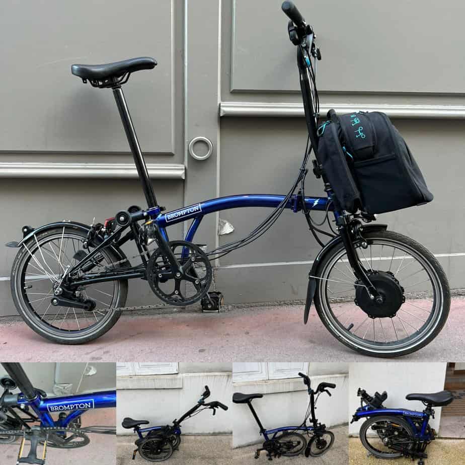 Brompton Electric Blue 2021 vélo pliant électrique occasion