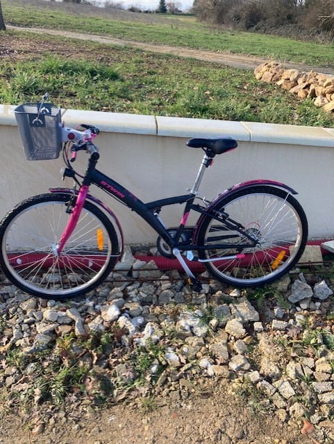 Btwin Poply 500 fille rose et noir 2018 vélo enfant