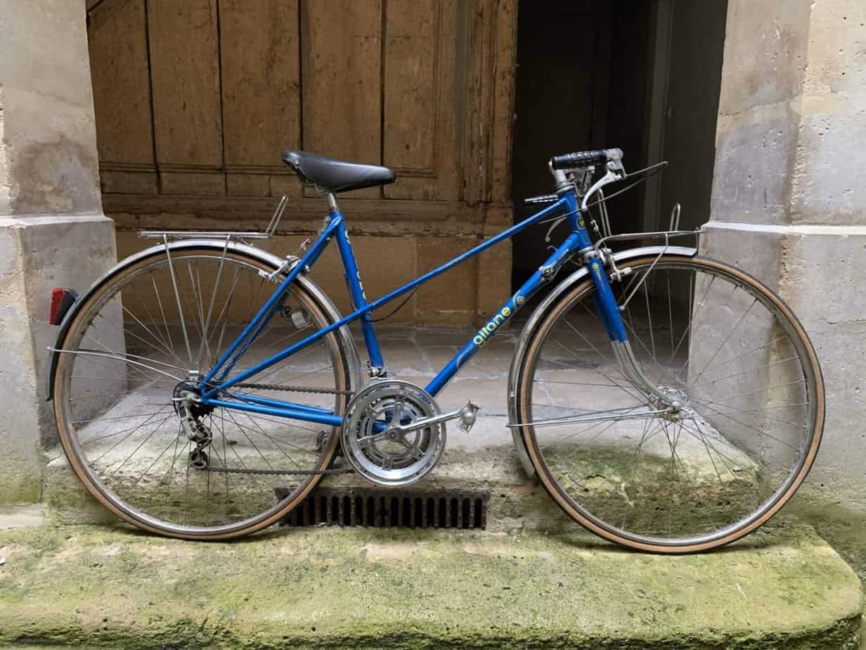 Vélo ville femme gitane bleu style rétro occasion reconditionné - VENDRE-SON-VELO.COM