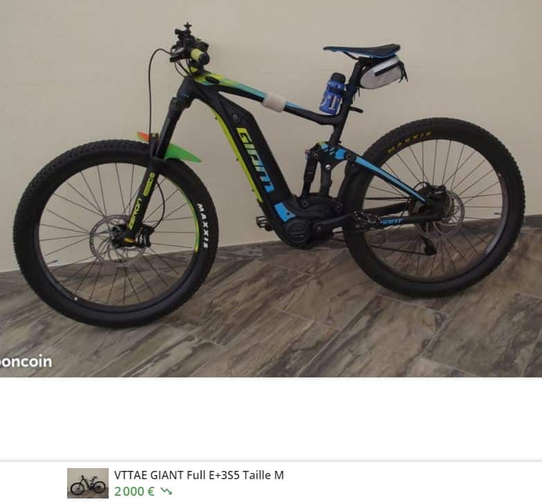 GIANT Full E+3 S5 2019 - VTTAE - VENDRE-SON-VELO.COM