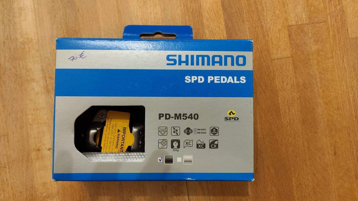 Used reconditioned Shimano SPD PD-M540 MTB pedals - VENDRE-SON-VELO.COM